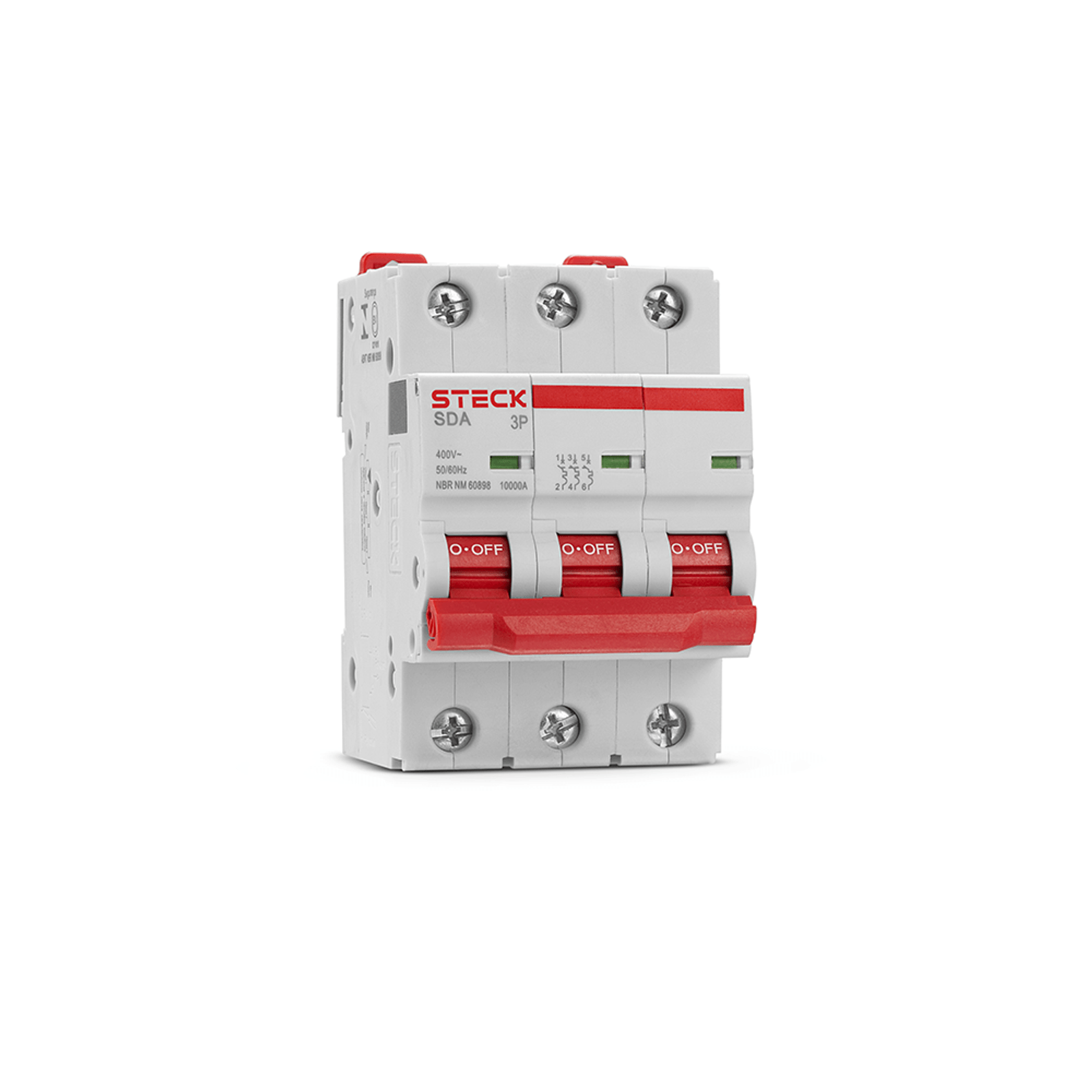 Disjuntor Trifásico 32A 3P CURVA C 10KA Steck SDA63C32